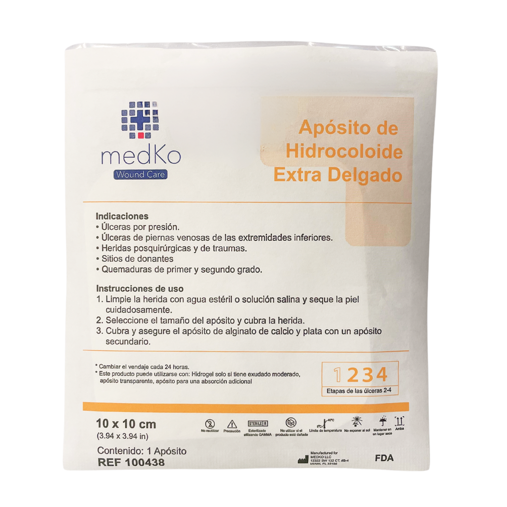APOSITO HIDROCOLOIDE PARA CUIDADO DE HERIDAS - medKo | Meyko